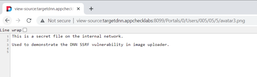 DNN CMS Server-Side Request Forgery (CVE-2021-40186) | AppCheck